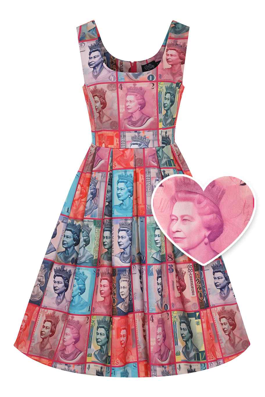 Queen Elizabeth II Flared Dress – Kitty Darling | Vintage-Inspired ...